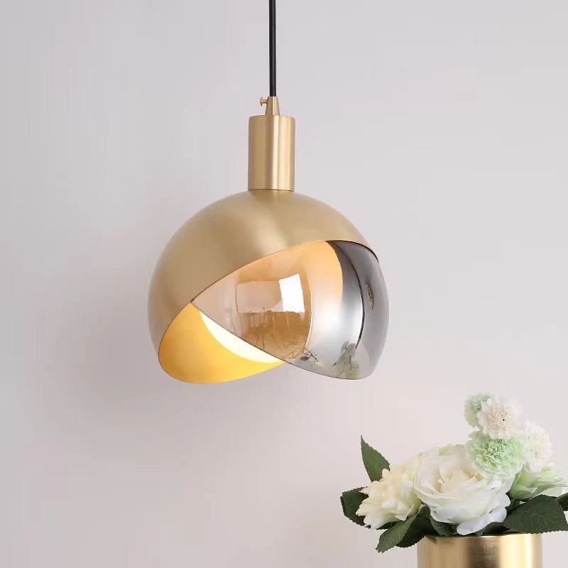 Modern Gold Glass Pendant Light – Misterlamp Auckland